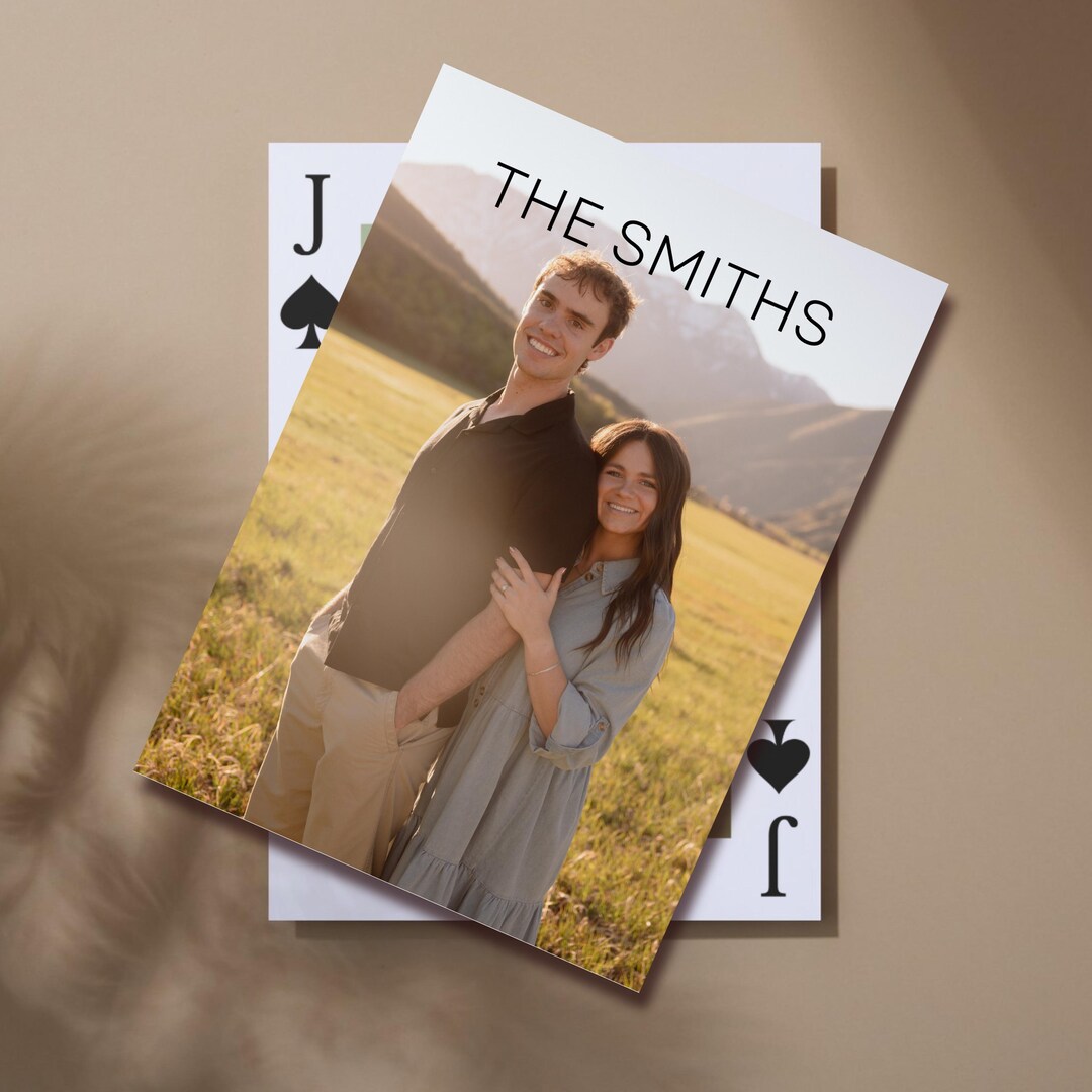 Editable Custom Playing Card Template – Editable Canva Design for ...