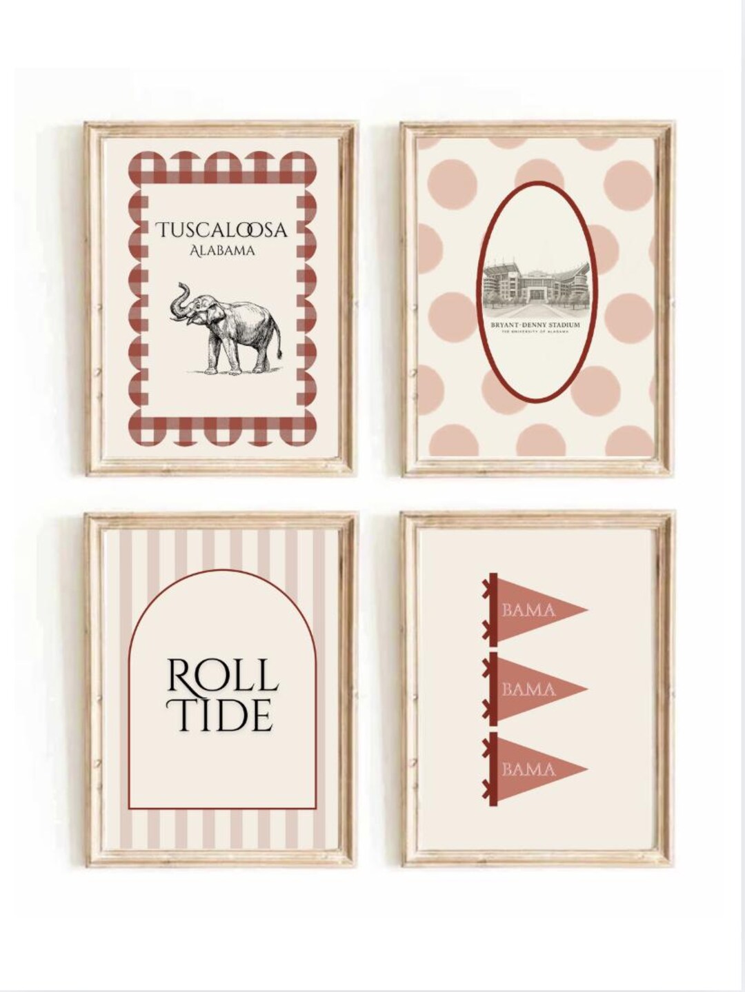 University of Alabama Dorm Decor Wall Art/ Bama Digital Poster/ Country ...