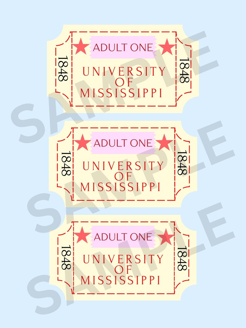 OLE MISS Preppy Cute Digital Poster/ Hotty Toddy Apartment Dorm Decor ...
