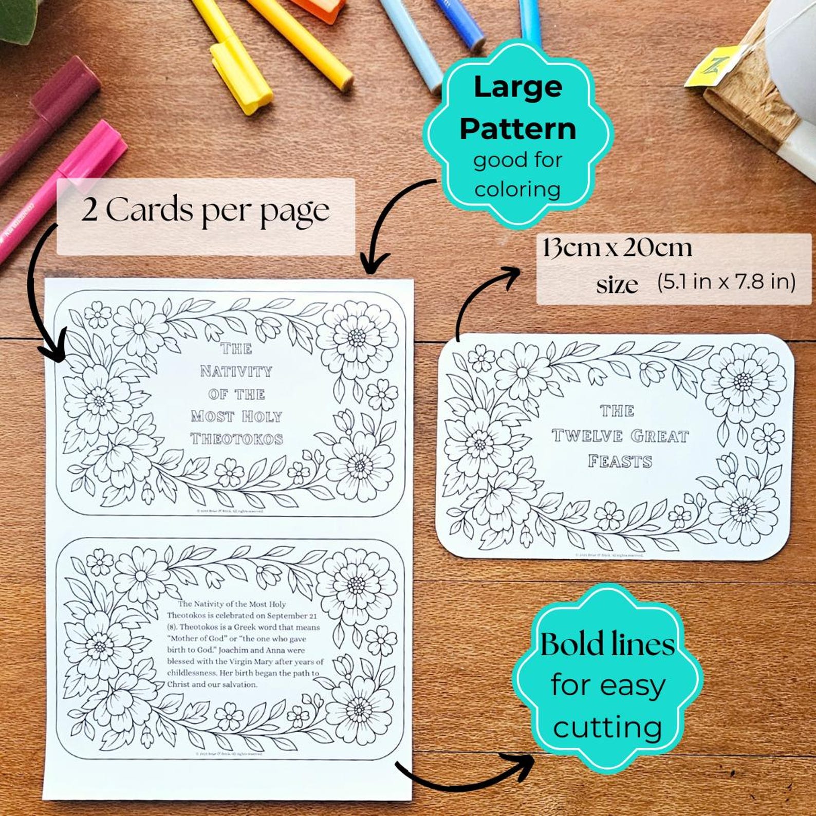 30 Flashcards | Orthodox Christian Twelve Great Feasts & Pascha Set ...