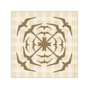 Iwa Bird Palaka Square Vinyl Stickers | Perfect for Gifts, Celebrations ...