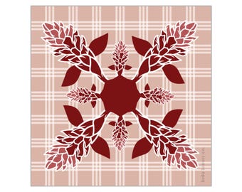 Iwa Bird Palaka Square Vinyl Stickers | Perfect for Gifts, Celebrations ...