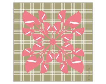 Iwa Bird Palaka Square Vinyl Stickers | Perfect for Gifts, Celebrations ...