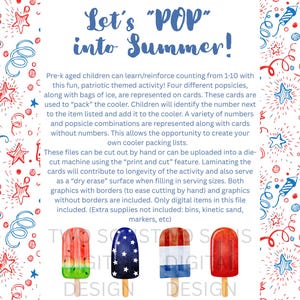 Patriotic Popsicle Sensory Bin - Digital Files - Etsy