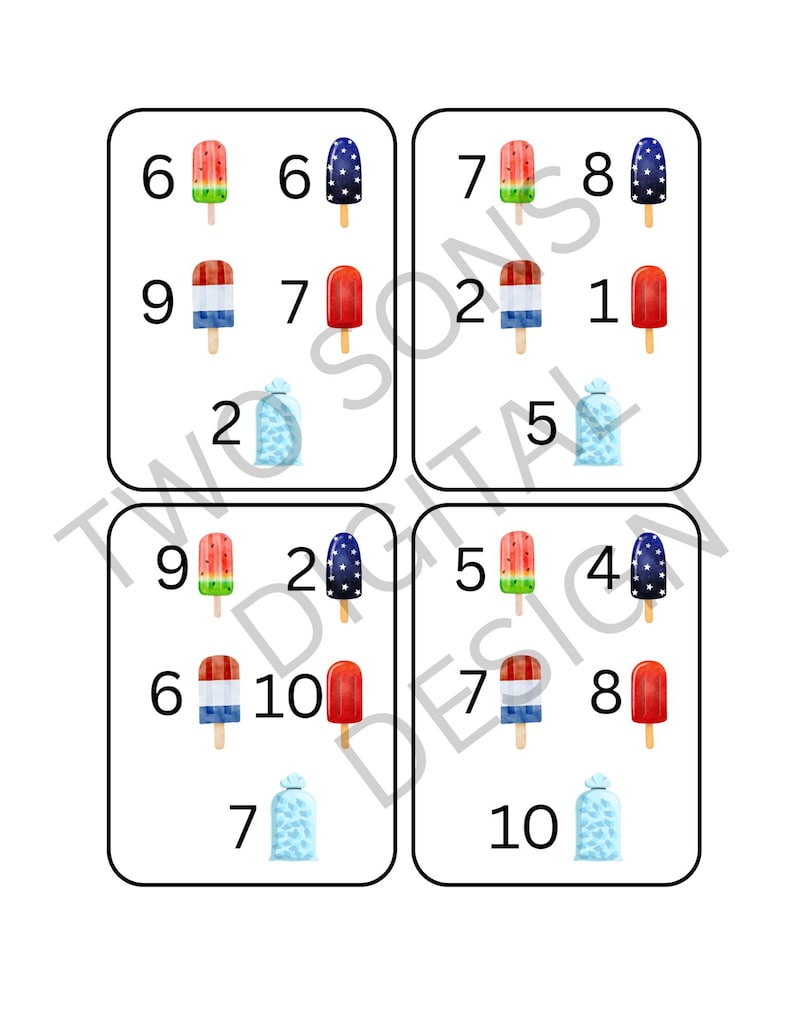 Patriotic Popsicle Sensory Bin - Digital Files - Etsy