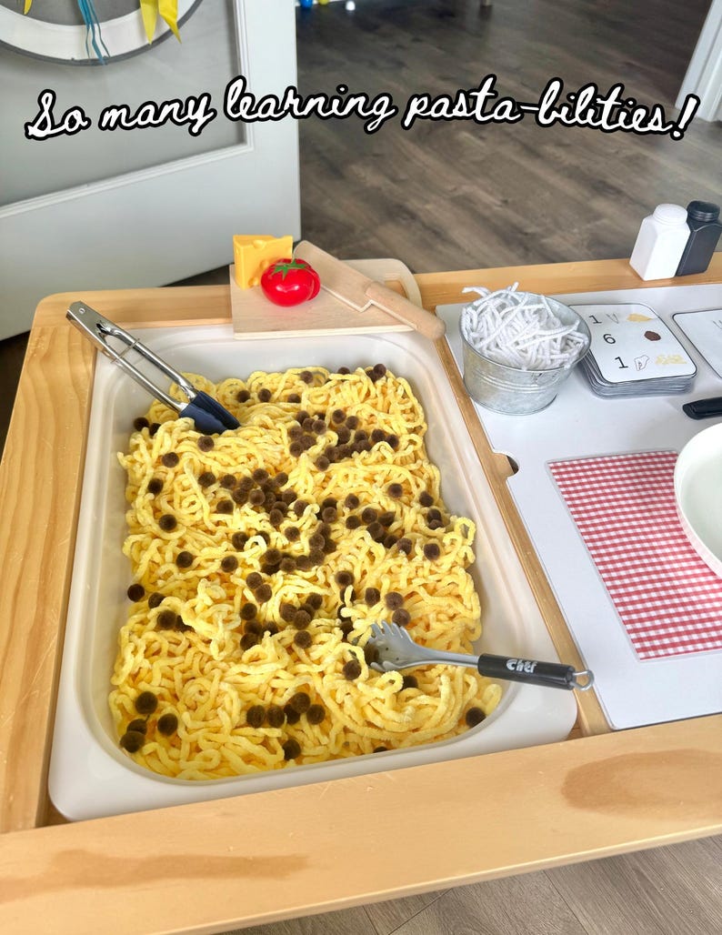 Pasta-bilities Sensory Bin - Digital Files - Etsy