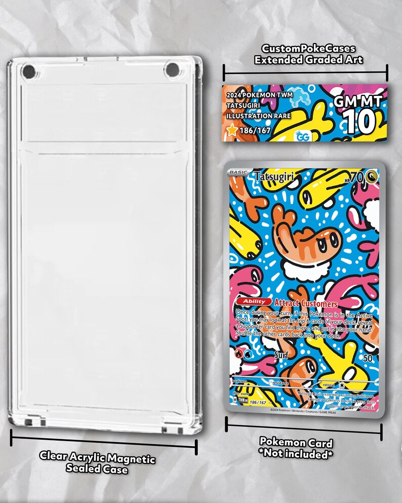 Bulbasaur 151 Extended Frame Pokémon Graded Case | Custom Slab Display ...