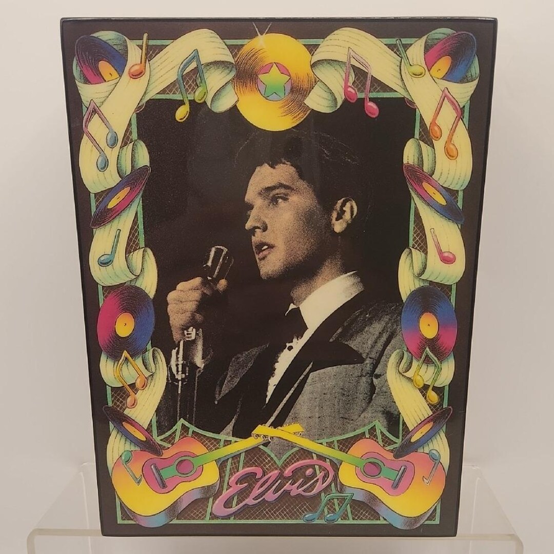 Vintage Elvis Presley Music Box Jewelry/trinket Holder Plays "blue ...