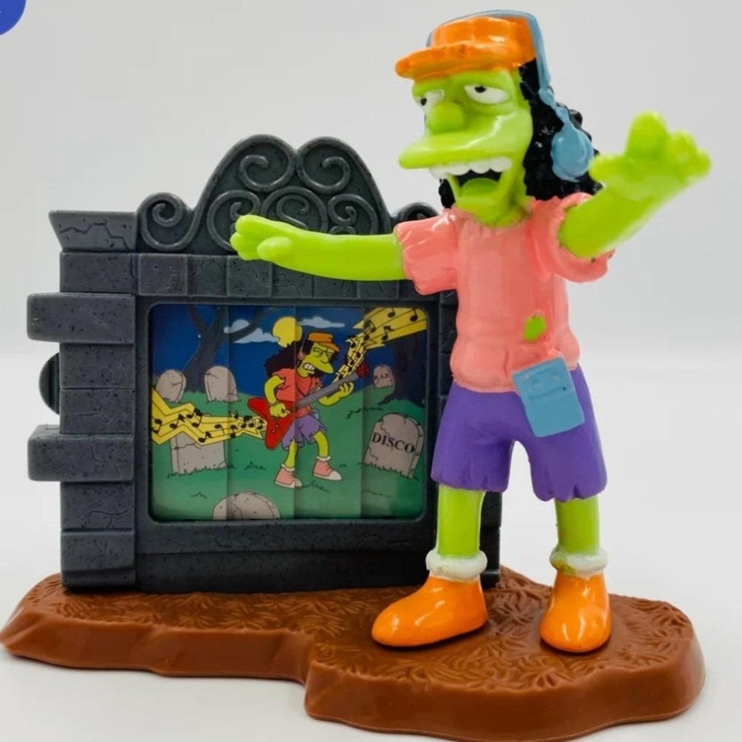 The Simpson's Creepy Classics Burger King Meal Toy Zombie Otto Unopened ...