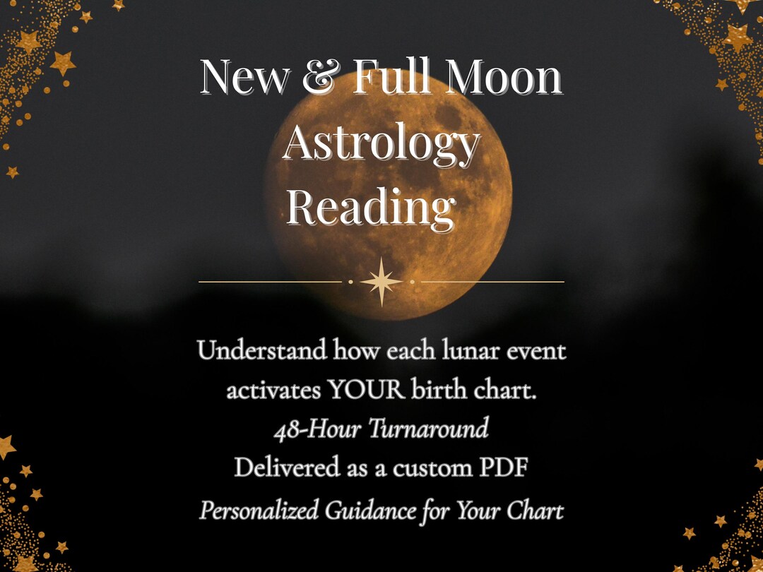 Personalized Moon Phase Astrology Reading: Birth Chart Analysis (PDF ...