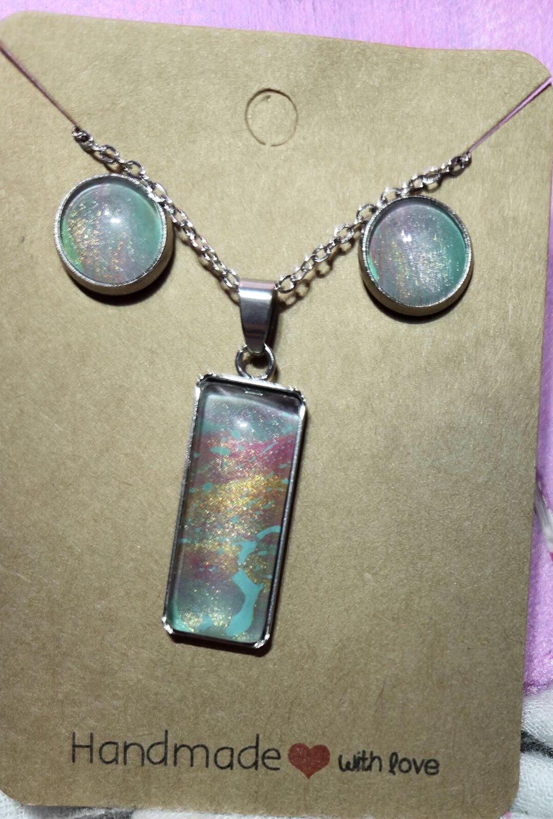 Shimmer Teal Pink Orange Shimmer Set - Etsy
