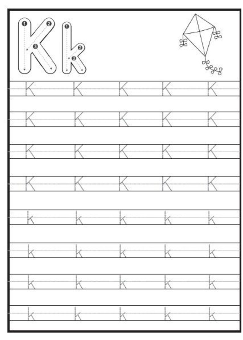 Alphabet Tracing Worksheets A–Z • Color & Trace • Letter Sounds ...