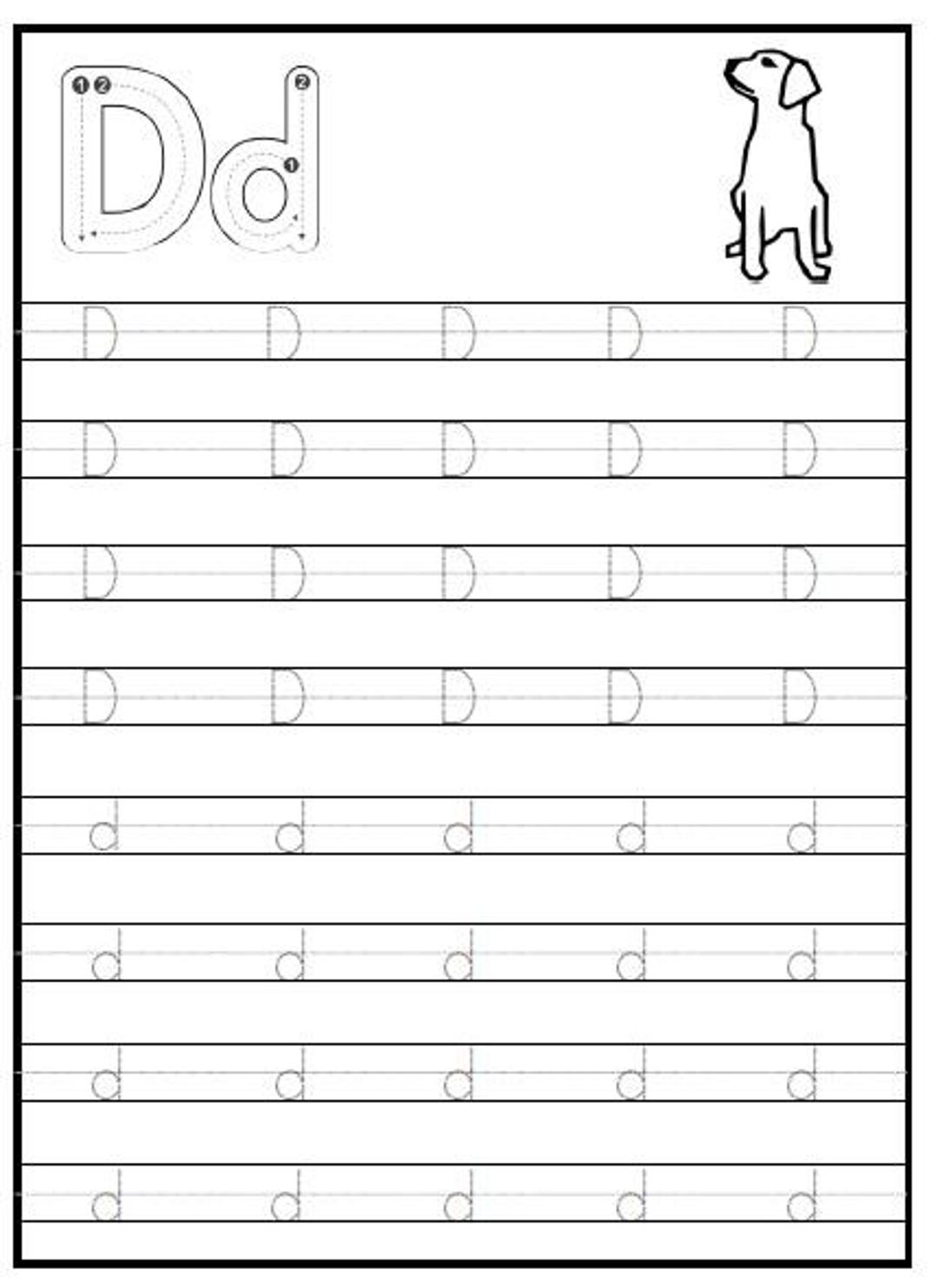 Alphabet Tracing Worksheets A–Z • Color & Trace • Letter Sounds ...