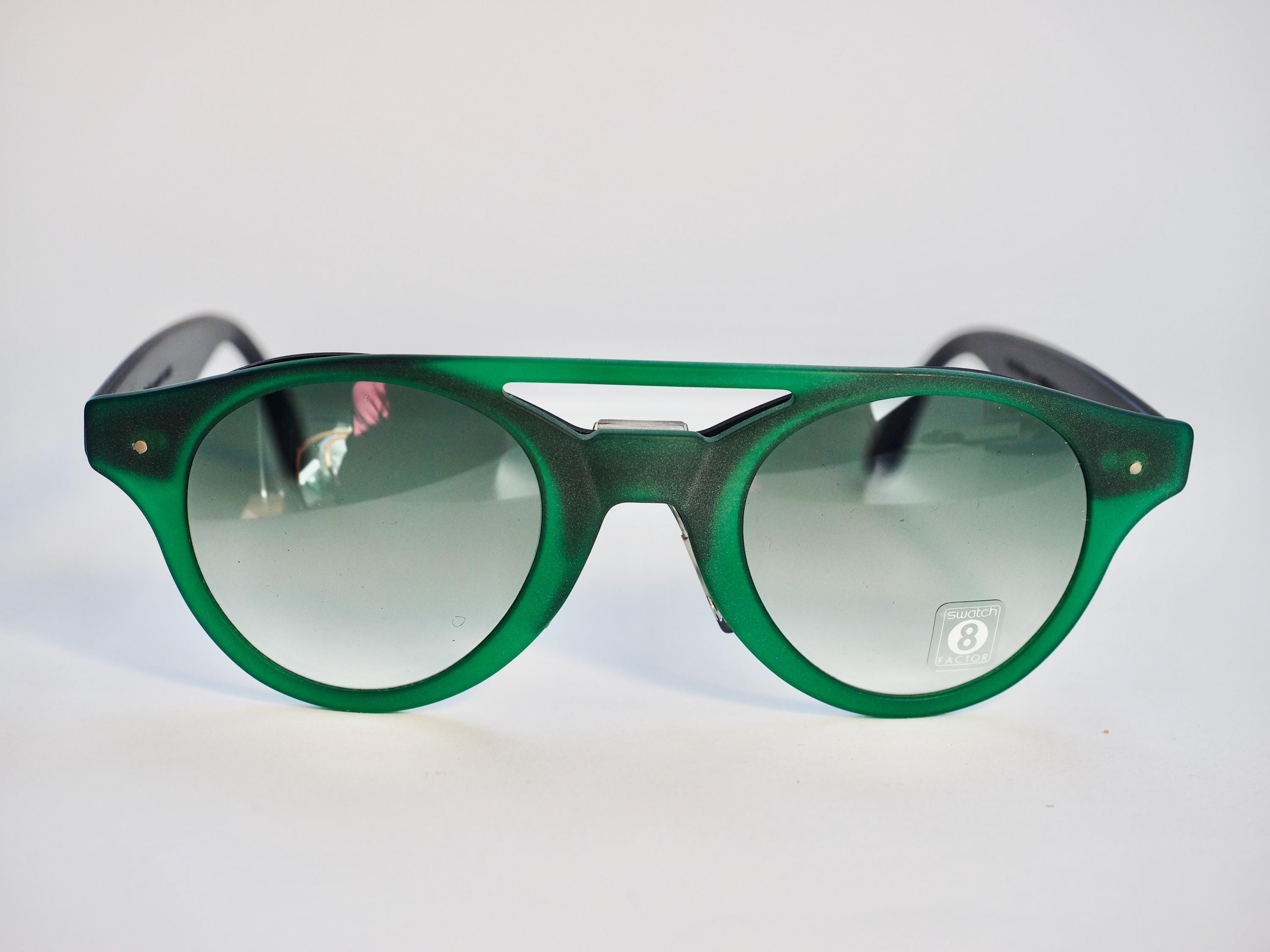 90s Vintage Swatch Eyes Sunglasses With 2 Designs - Green Aviator and ...