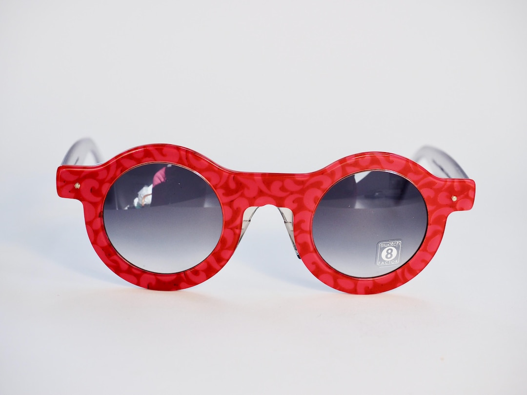 Rare Vintage 90s Swatch Eyes Sunglasses Pink and Red Frames - Etsy
