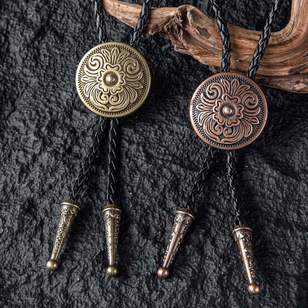 Vintage Metal Bolo Tie: Western Wedding, Party Accessory - Etsy