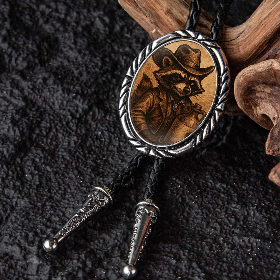 Custom Bolo Tie, Personalized Photo Acrylic Inlay, Leather Cord - Etsy