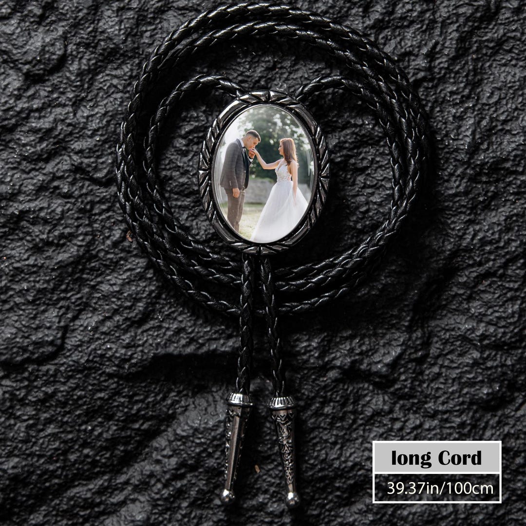 Custom Photo Bolo Tie, Personalized Keepsake, Wedding Gift - Etsy
