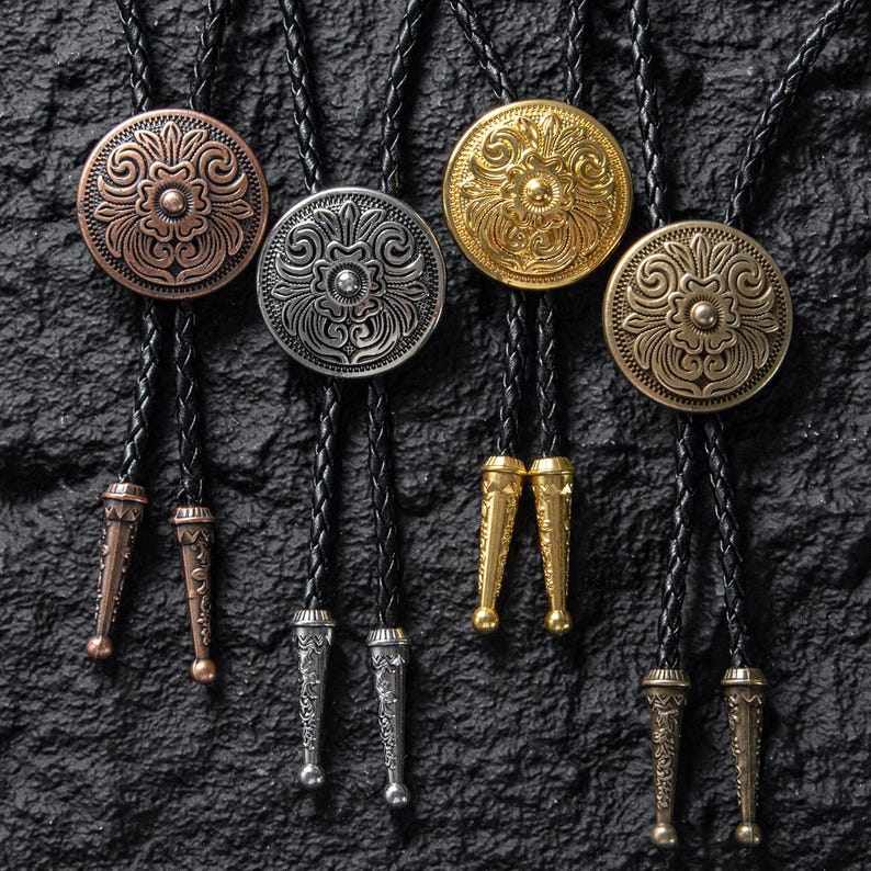 Vintage Copper Bolo Tie: Western Wedding Jewelry, Rodeo Party Accessory ...