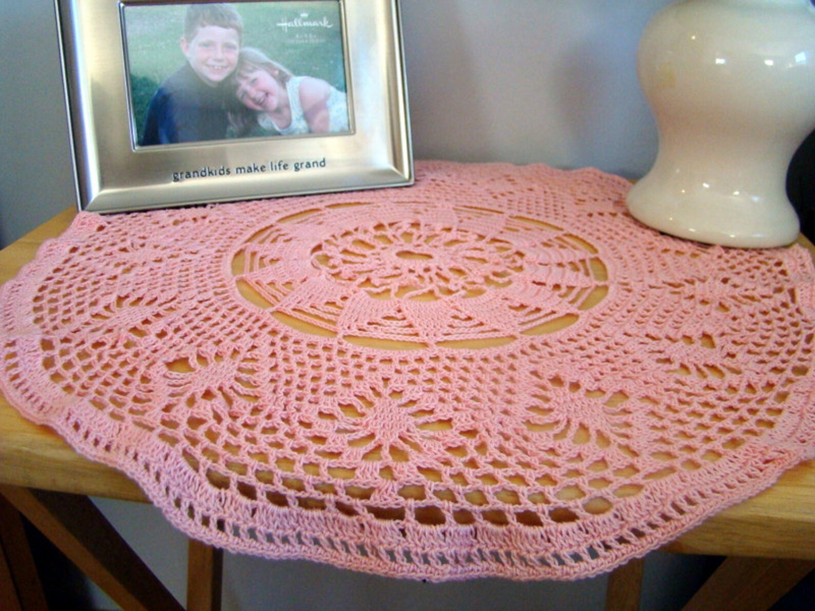 Crochet Doily, Dresser Decor, Guest Room Decor, Entryway Doily, Lace ...