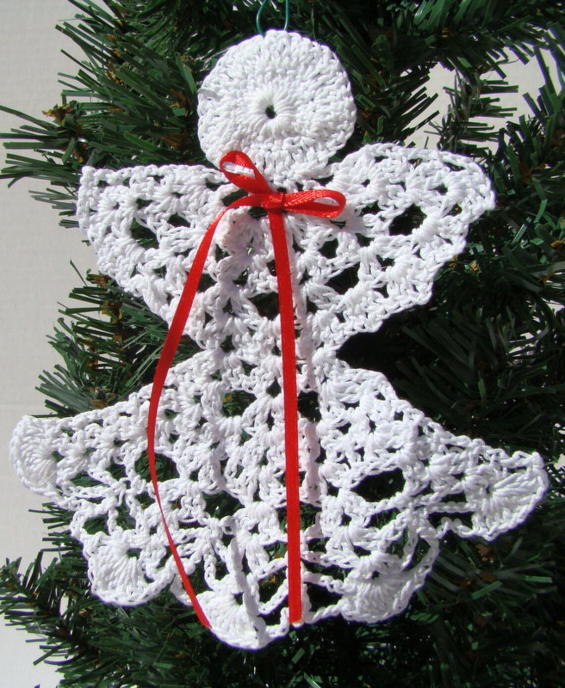 Christmas Angel Thread Crochet Ornament, Prayer Angel, Bible Bookmark ...
