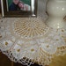 Guestroom Decor, Nightstand Doily, Winter White Doily, Table Decor ...