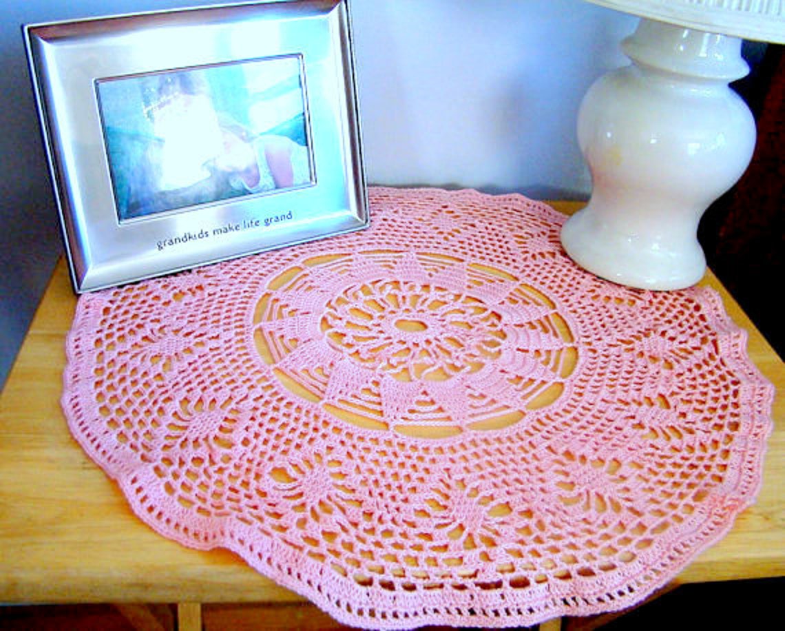 Crochet Doily, Dresser Decor, Guest Room Decor, Entryway Doily, Lace ...