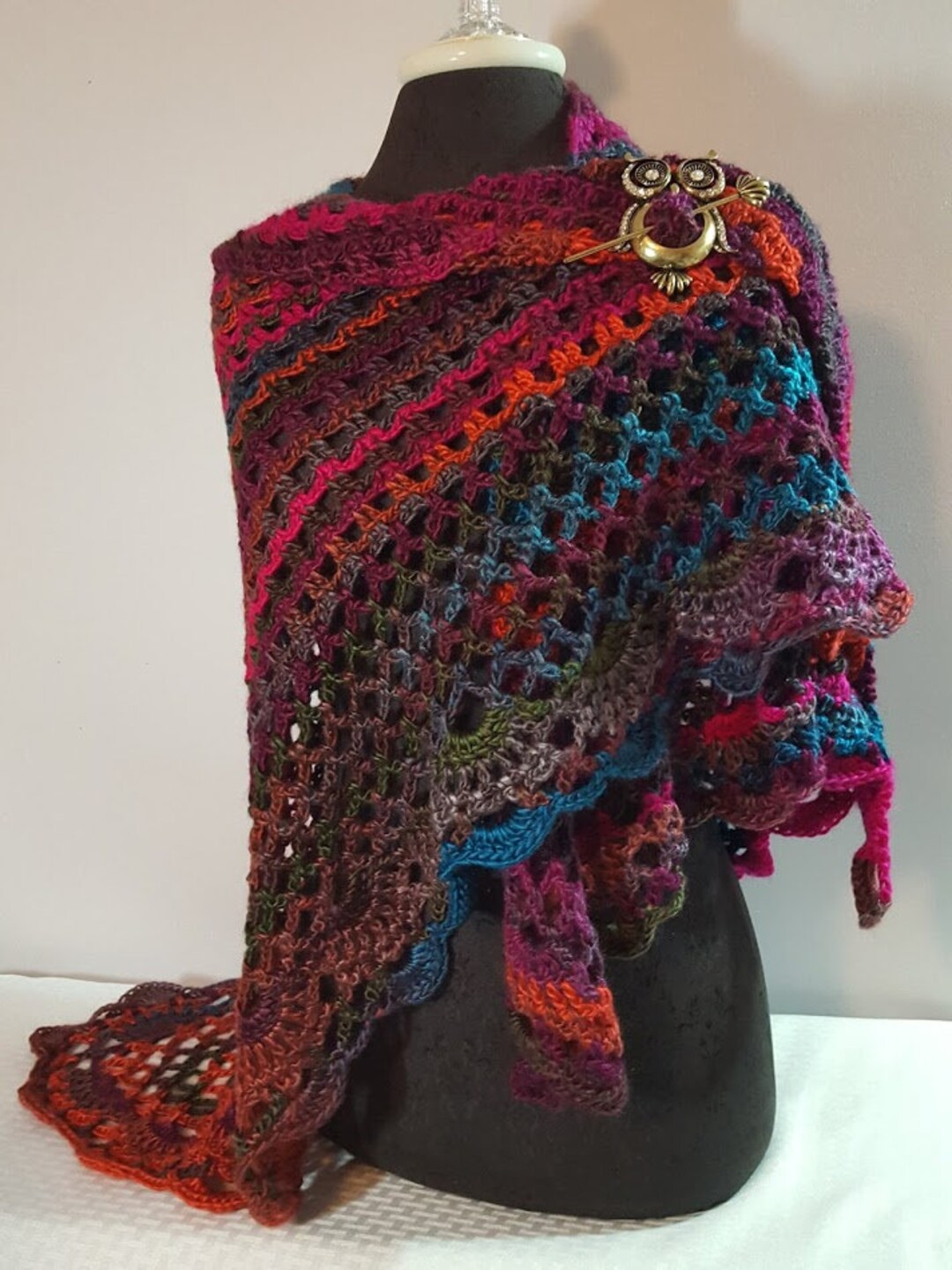 Bohemian Shawl, Bridal Accessory, Mothers Day Shawl, Victorian Lace ...