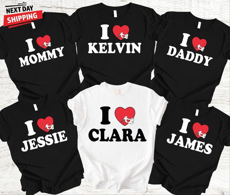 Personalized I Love Shirt: Custom Text on Soft Cotton Tee - Etsy