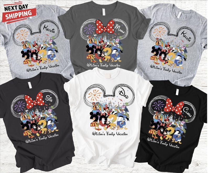 Disney Family Making Memories Together 2026 Shirt, Personalized Mickey ...