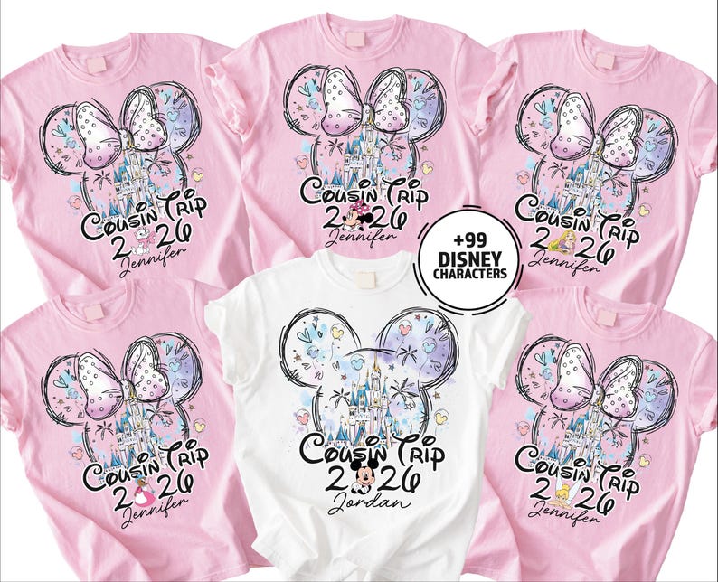 Disney Cousin Crew Shirt - Soft Cotton Holiday Tee - Etsy