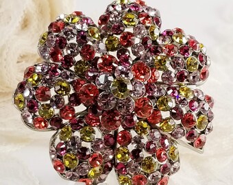 Joan Rivers Flower Brooch - Etsy