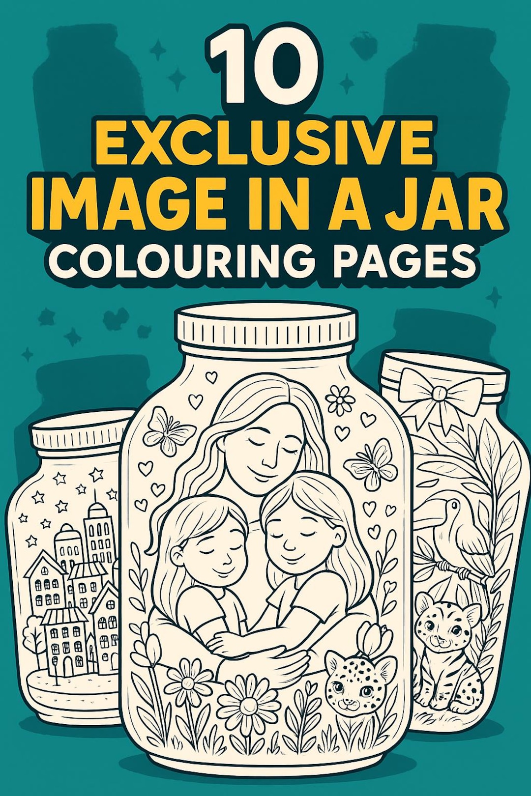 Magic in a Jar Colouring Pages for Everyone | Imagination in a Jar ...