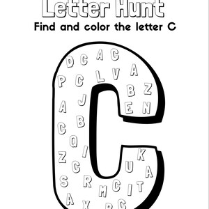 Alphabet & Color Activity Sheet for Toddlers | Learn Abcs and Colors ...