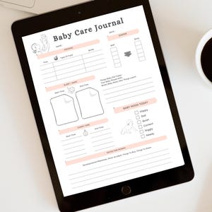 Printable Daily Baby Care Journal | Feeding Tracker | Baby Tracking ...