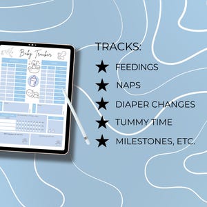 Printable Baby Tracker | Feeding Naps and Diaper Log | Tummy Time and ...