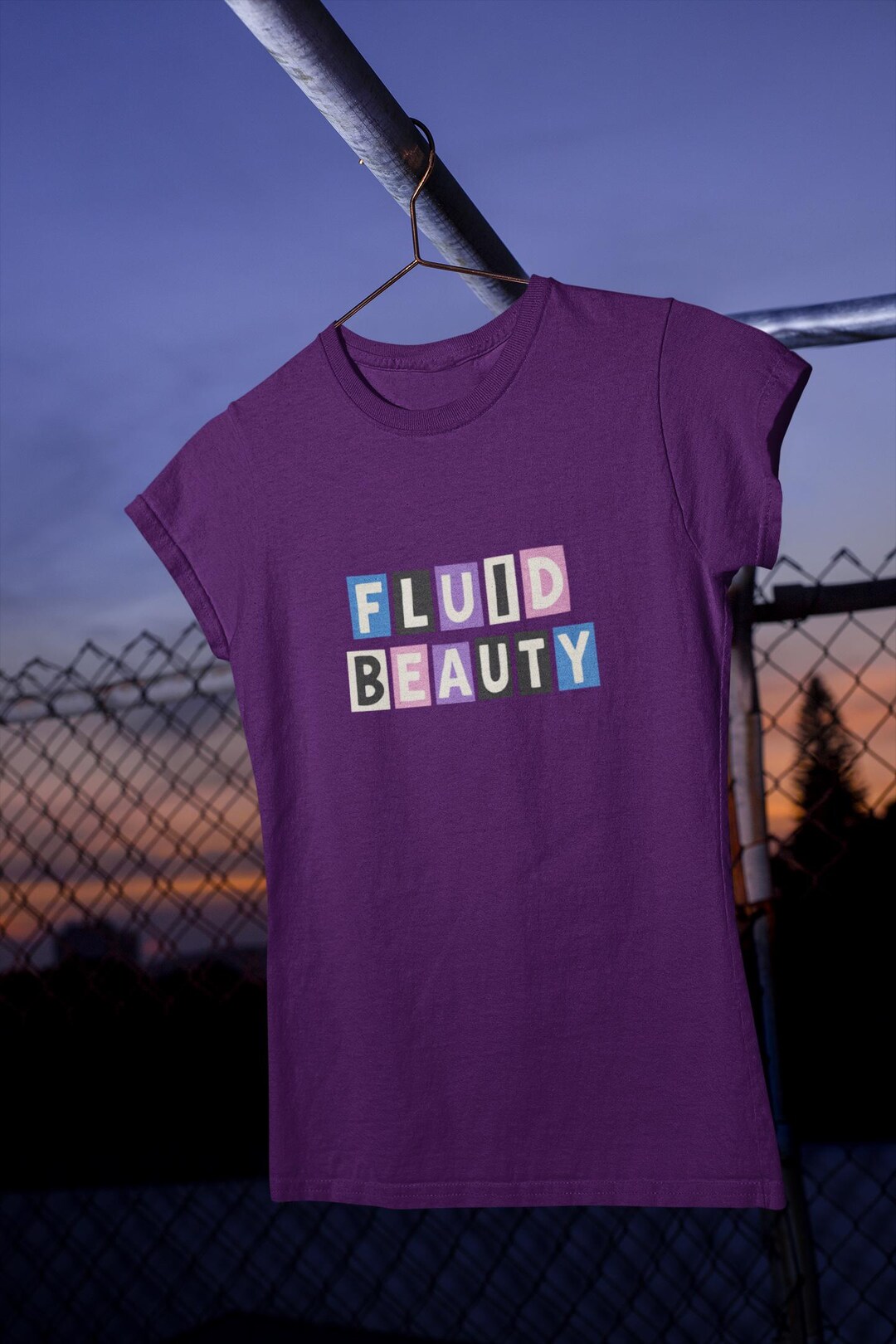 Fluid Beauty Genderfluid Pride T-shirt – Soft Unisex LGBTQIA+ Graphic ...