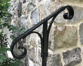 1 Step 2 Step Single Post Handrail Stainless Steel and Aluminum Options ...