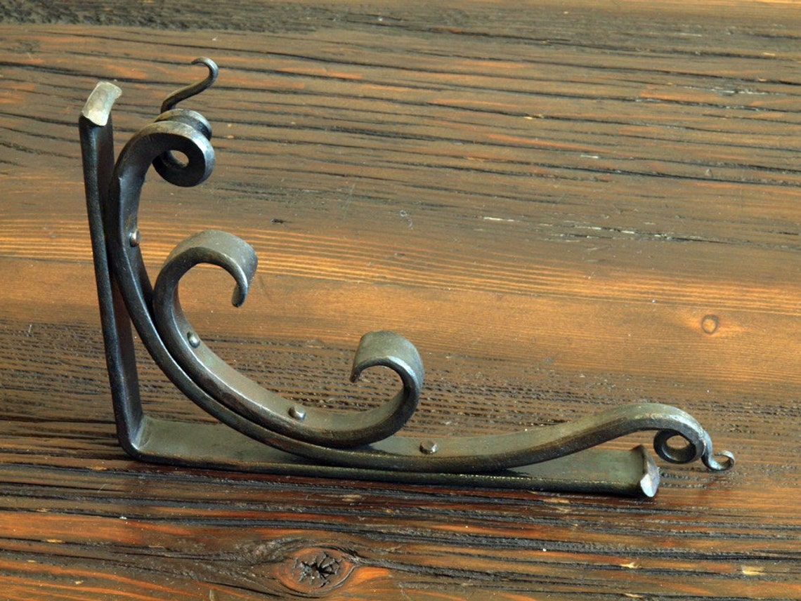 Shelf Bracket Hand Forged - Style 06 - Made in USA - Etsy