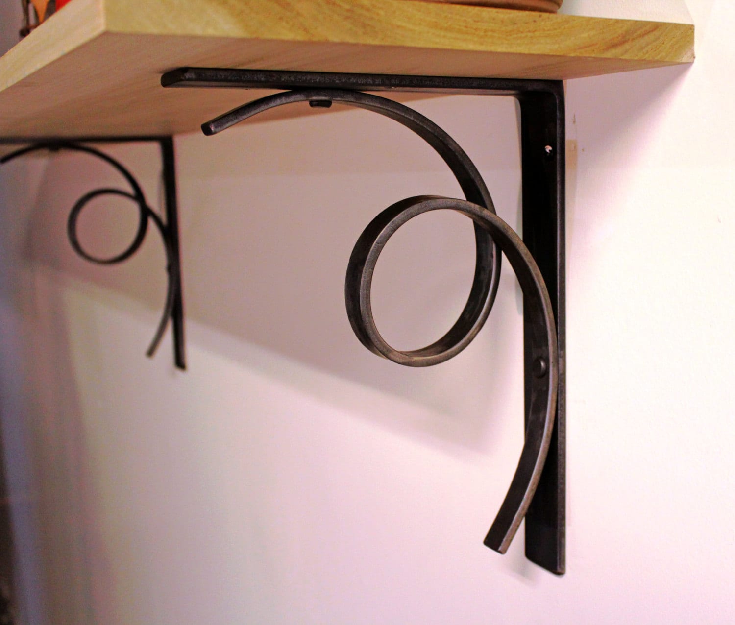 Shelf Bracket Hand Forged Style 03 Modern - Etsy