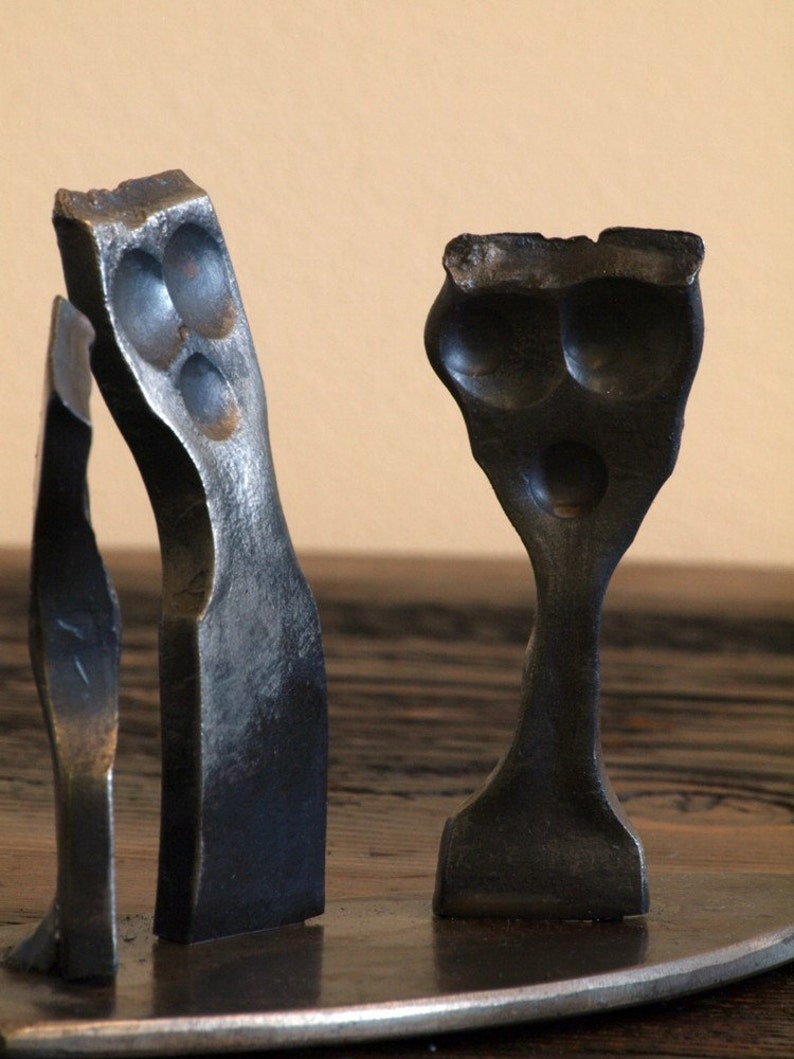 Little Iron People. A Custom Family Sculpture Hand Forged by a ...