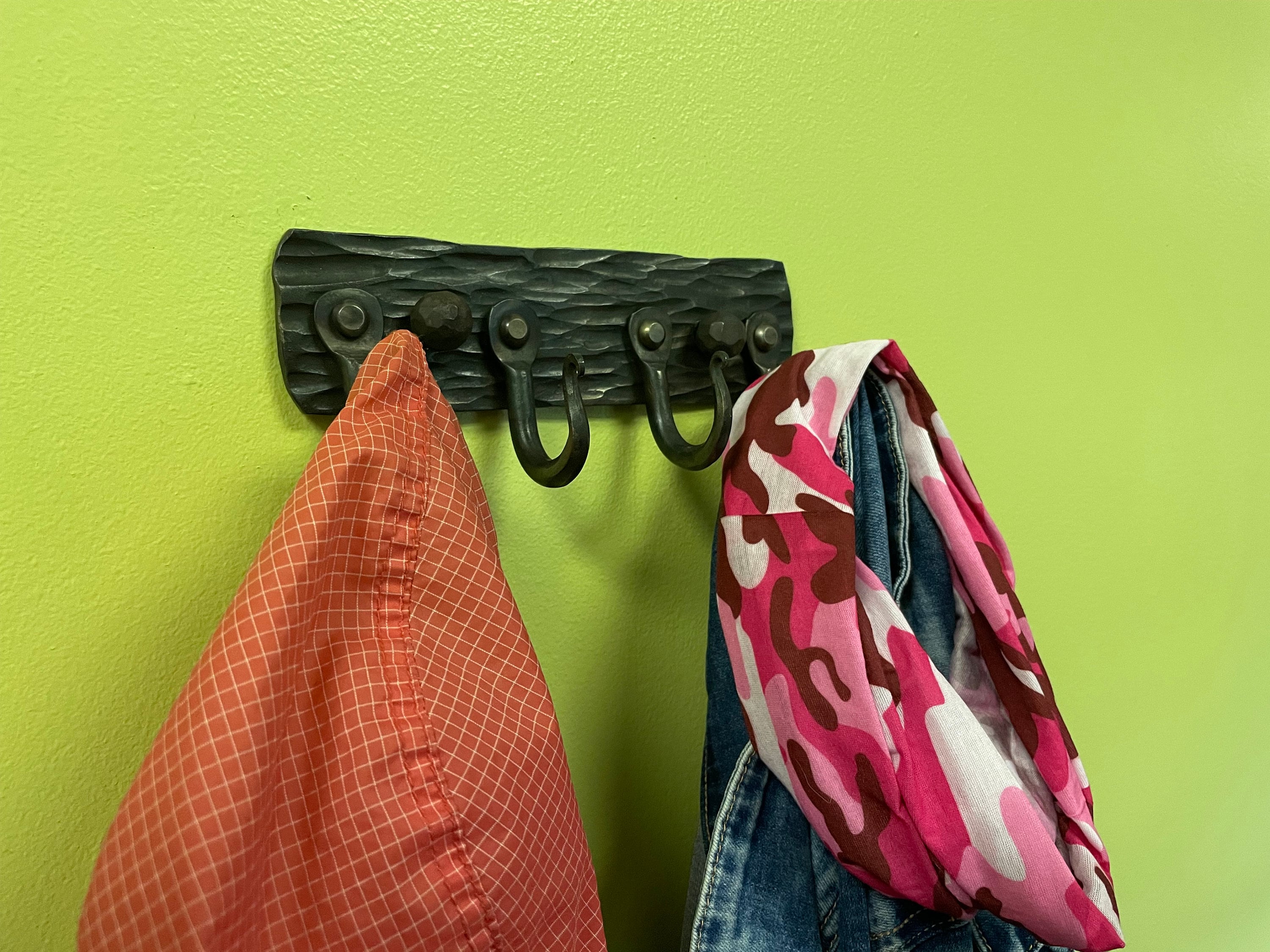 Forged Key Rack or Coat Rack With Heavy Texture - Made in USA - Etsy