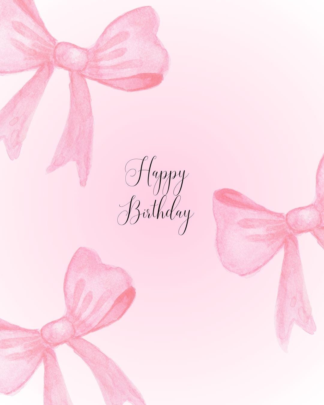 Printable Birthday Cards Set of 4 Pastel Minimalist Design for Instant ...