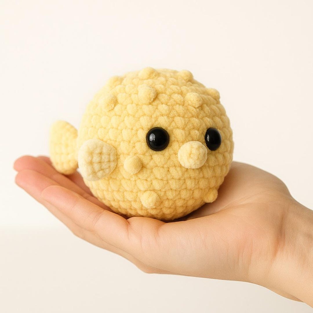 Puff the Pufferfish Crochet Pattern – Beginner Friendly Amigurumi Plush ...