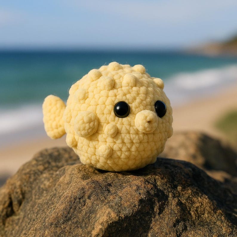 Puff the Pufferfish Crochet Pattern – Beginner Friendly Amigurumi Plush ...