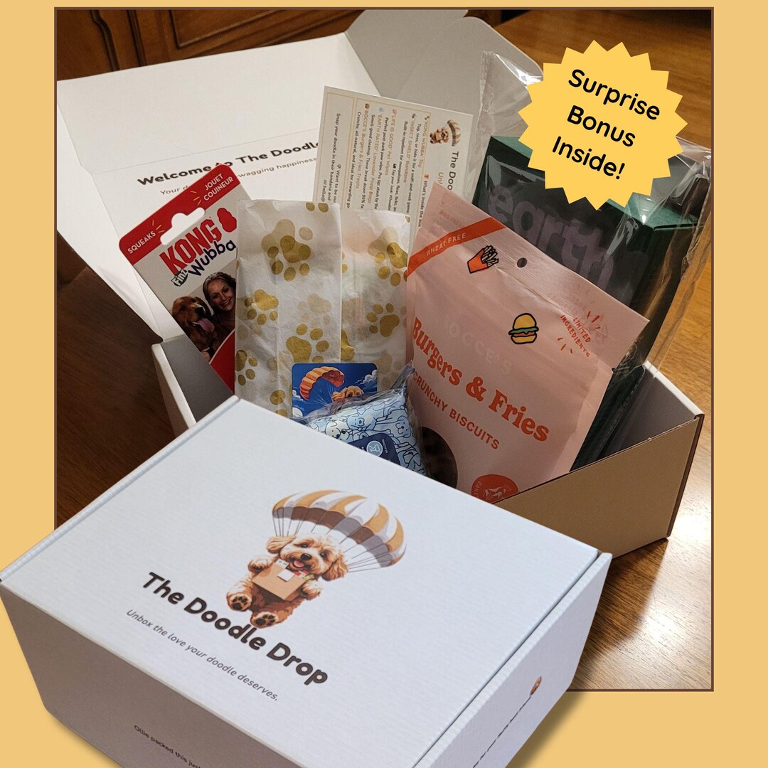 Dog Mom Gift, Subscription Box for Dog, Puppy Welcome Kit, Goldendoodle ...