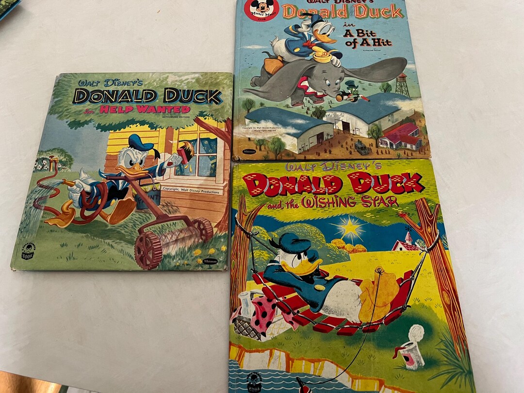 Walt Disney Donald Duck Books - Etsy