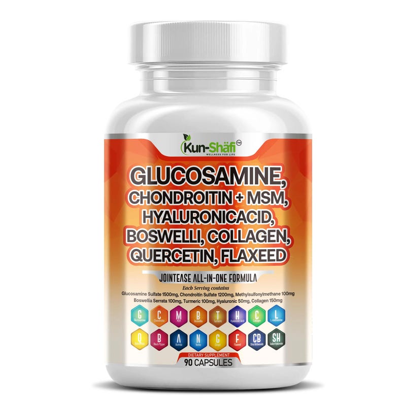 Glucosamine, Chondroitin, MSM, Hyaluronic Acid, Boswellia, Collagen ...
