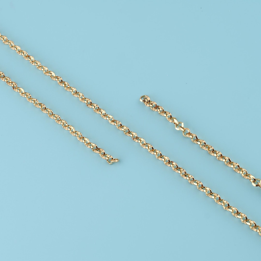 1 Meter 18K Gold Filled Geometry Shape Chain,geometry Chain,geometry ...