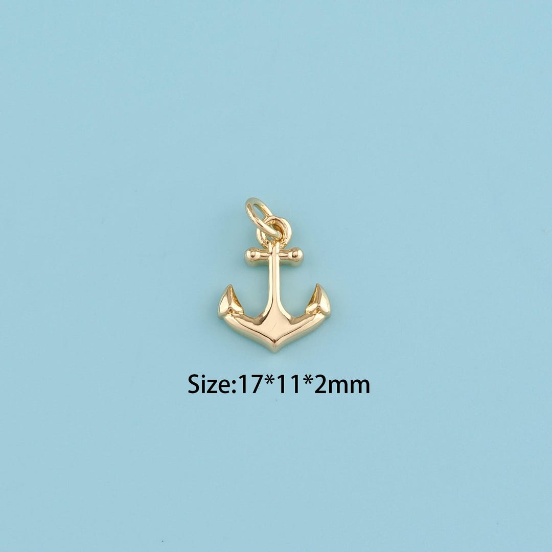 18K Gold Filled Anchor Pendant,anchor Pendant,anchor Charm,gift for Her ...
